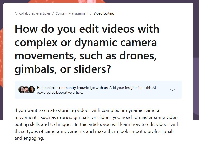 Mastering Video Editing: Dynamic Camera Moves (2023) - Alethea Rocks